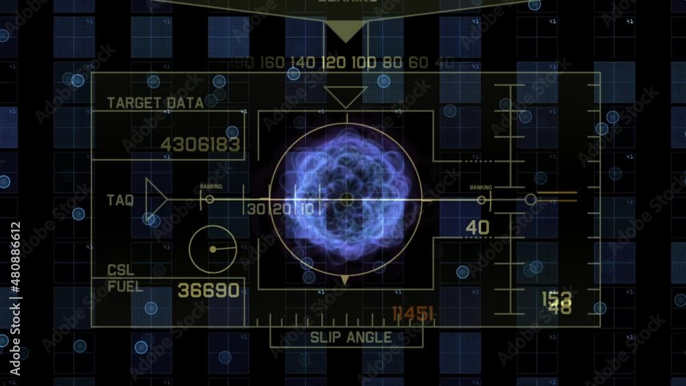 Animated Digital Dashboard. Visionary dashboard for data analysis ...