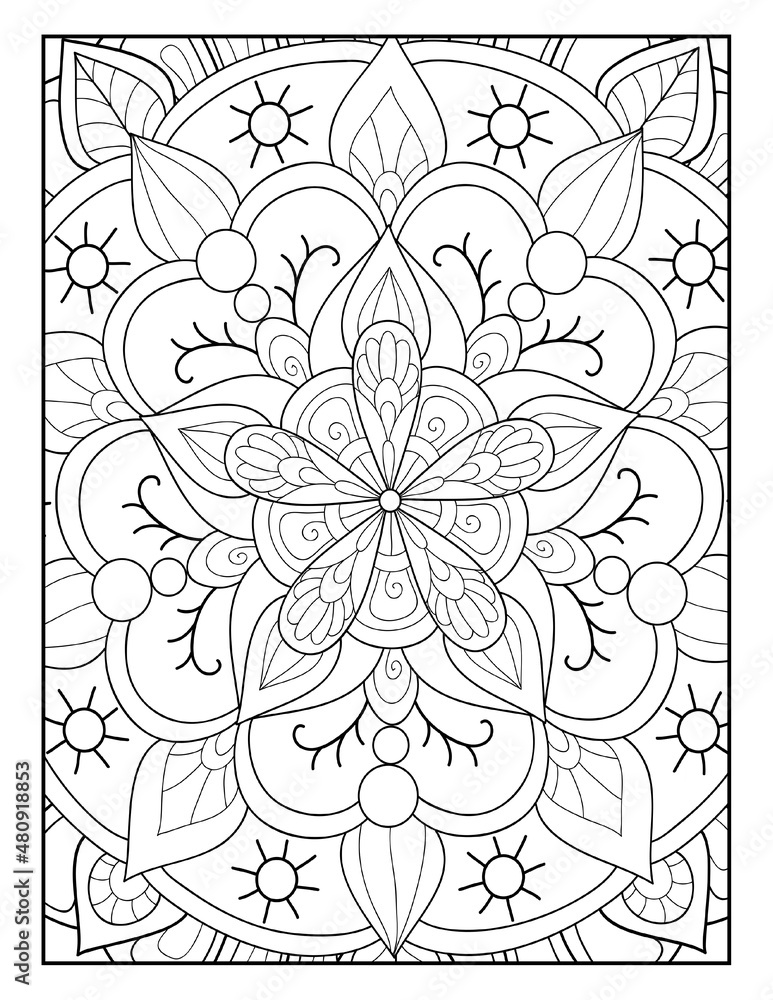 Square Mandala Coloring Pages