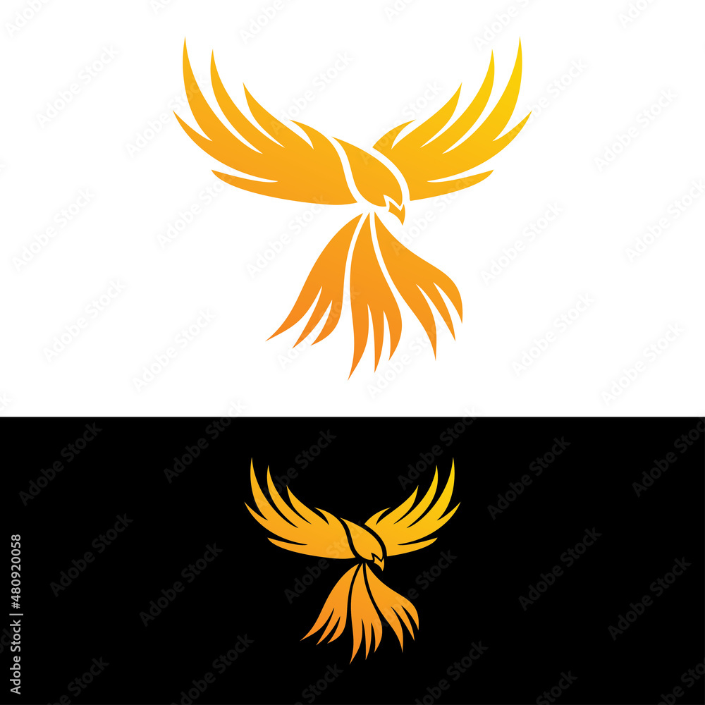 Minimal Falcon logo. Creative Falcon vector. Stock Vector | Adobe Stock