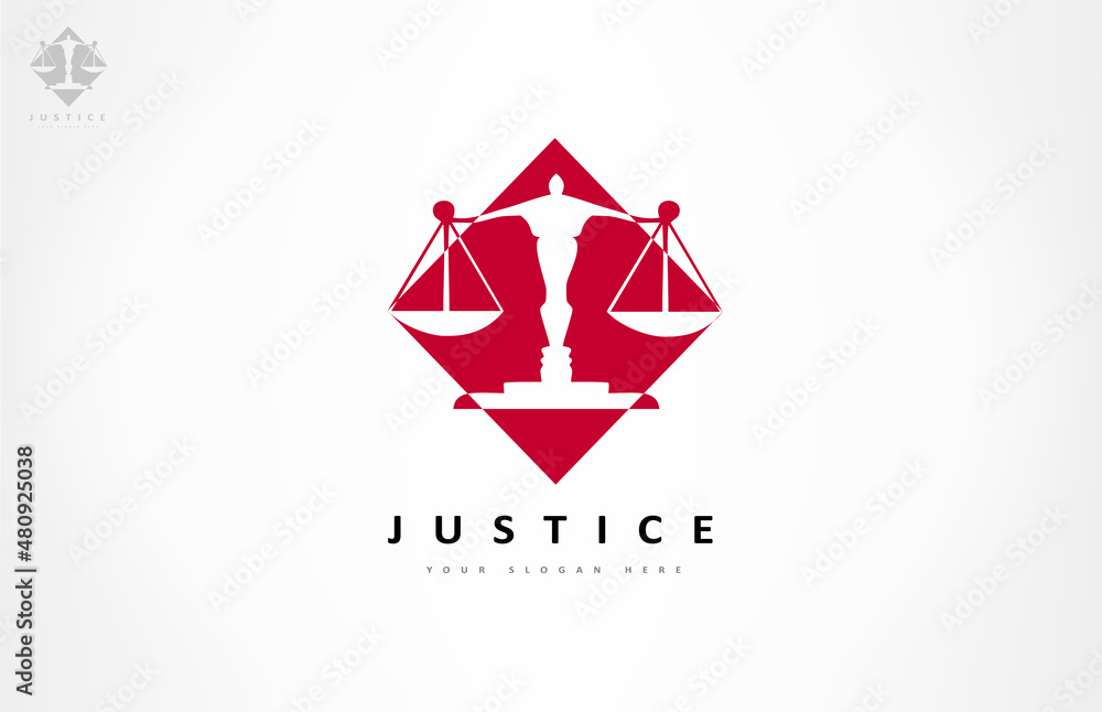 Scales of justice logo vector design Stock Vector | Adobe Stock