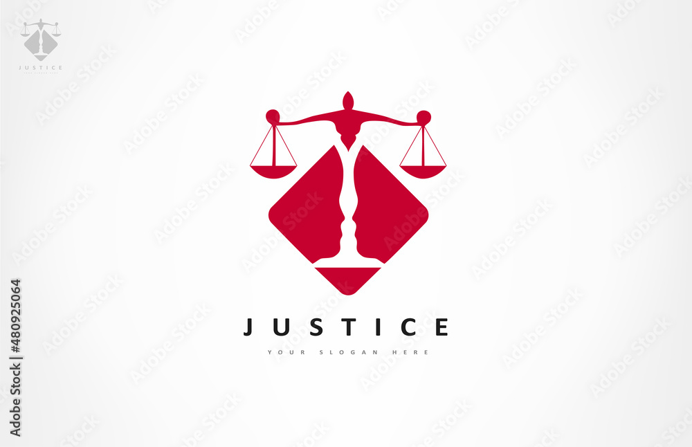 Scales of justice logo vector design Stock Vector | Adobe Stock