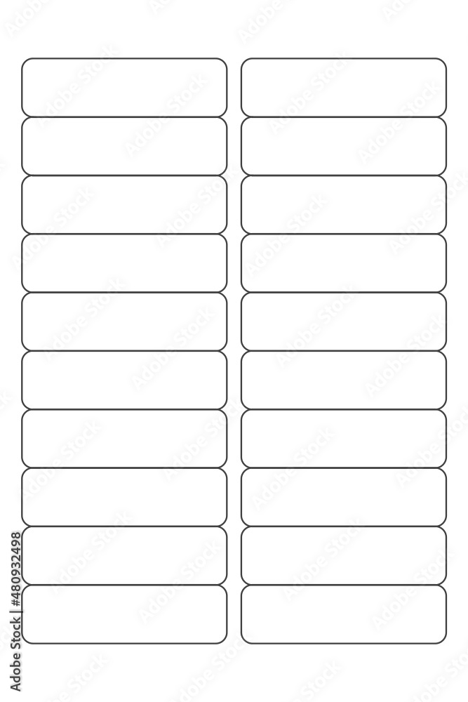 Rectangular label templates for various products - Labels for your ...