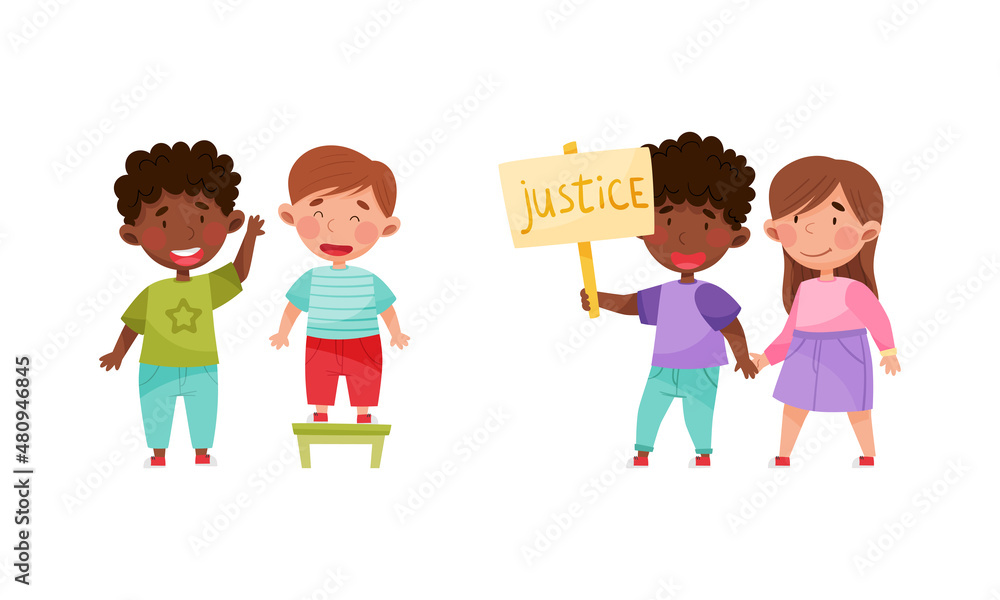 Honest, kid and fair children set cartoon vector illustration Stock ... Honest, kid and fair children set cartoon vector illustration Stock ...