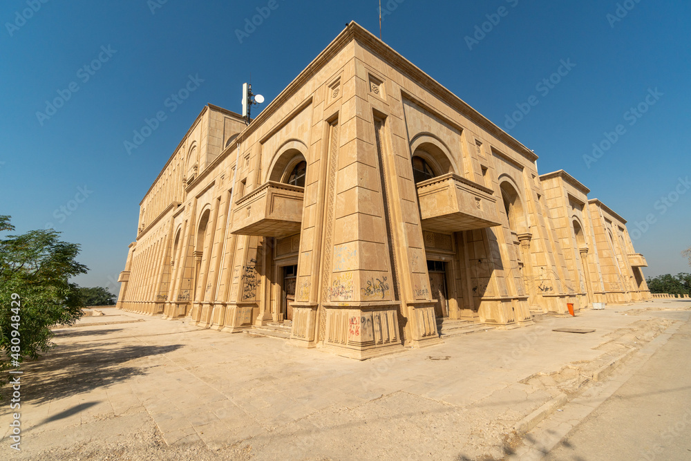 Abandoned palace of Saddam Hussein in Babylon, Iraq Stock Photo | Adobe ...
