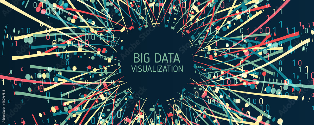 Data sorting process. Big data stream futuristic infographics. File structuring, machine ...