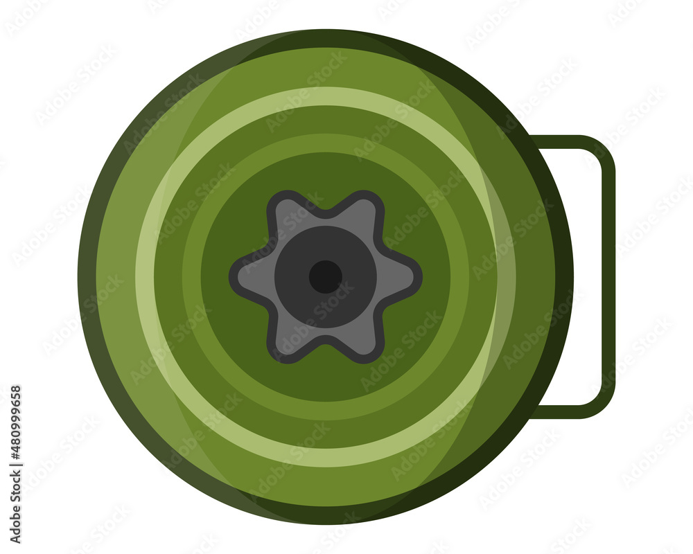 Land military anti tank mine, explosive device with a detonator ...