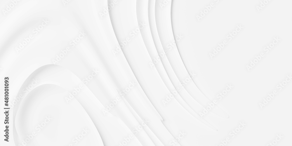 Random offset white fading out organic swoosh and wave shapes ...