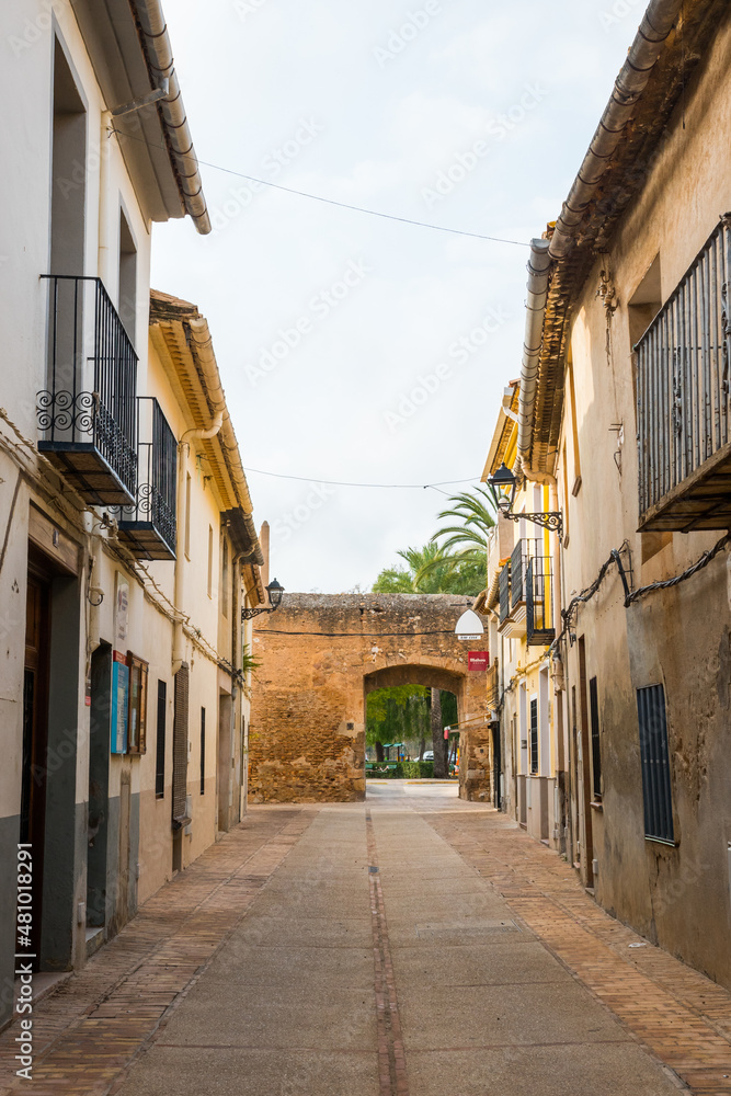 Mascarell (Nules), Valencian Community, Spain. Historic medieval street ...