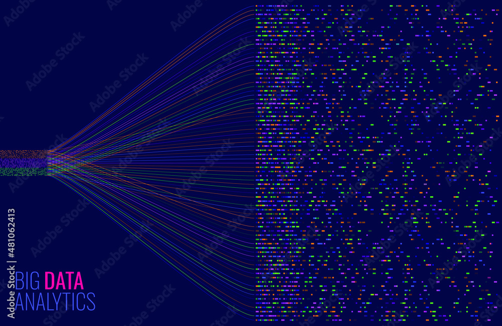 Big Data Visualization. Server Data Information Sorting Process ...