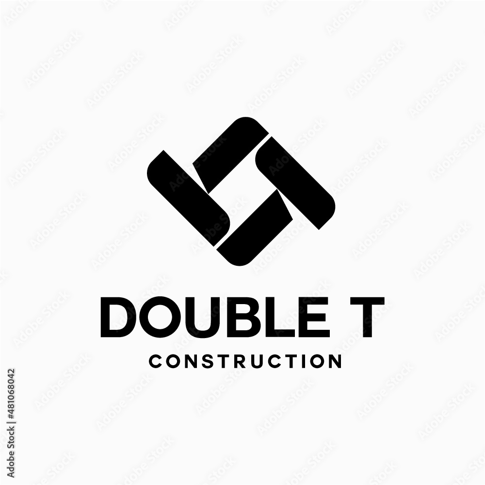 TT initials logo vector image Stock Vector | Adobe Stock