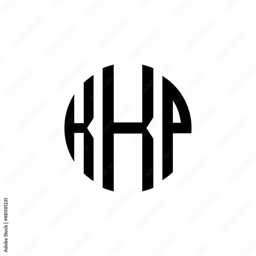 KKP letter logo design. KKP modern letter logo with black background ...