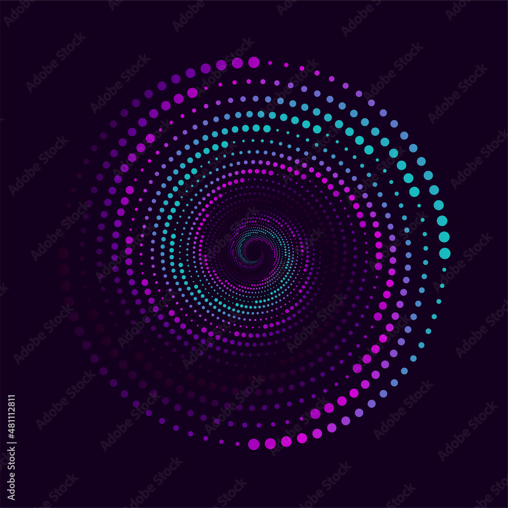 Big data technology circle design background. Internet connection ...