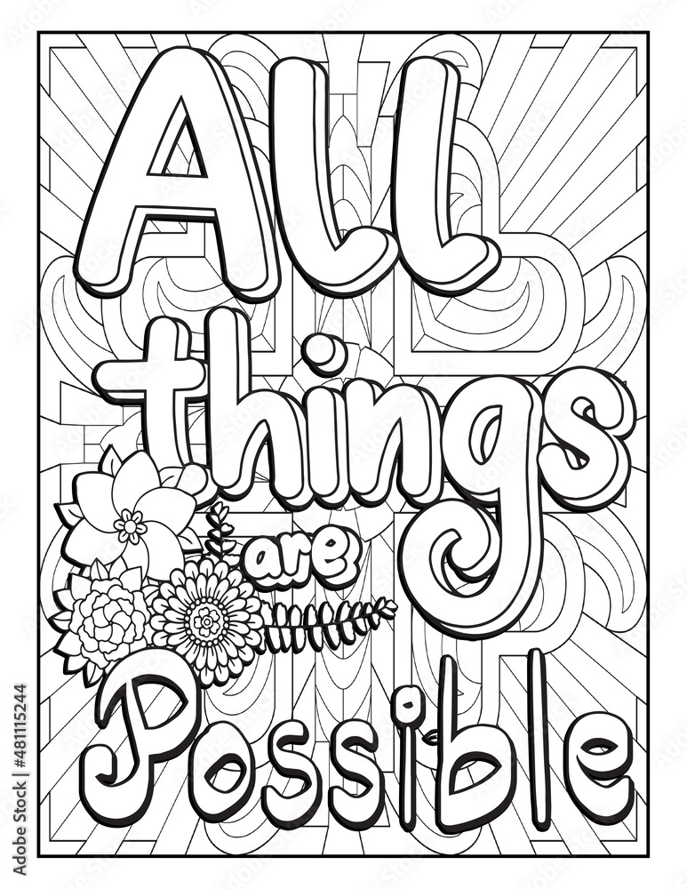 Inspirational quotes coloring pages, Adult coloring pages, Good vibes ...
