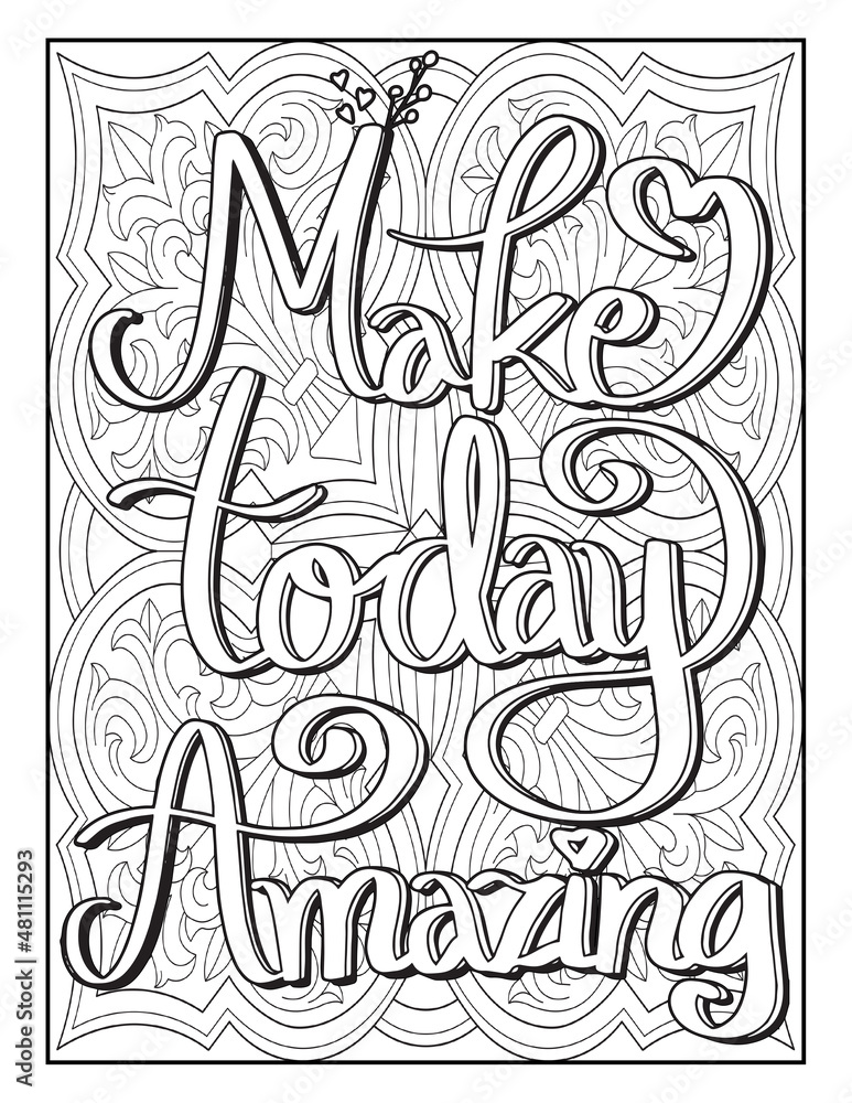 Inspirational quotes coloring pages, Adult coloring pages, Good vibes ...