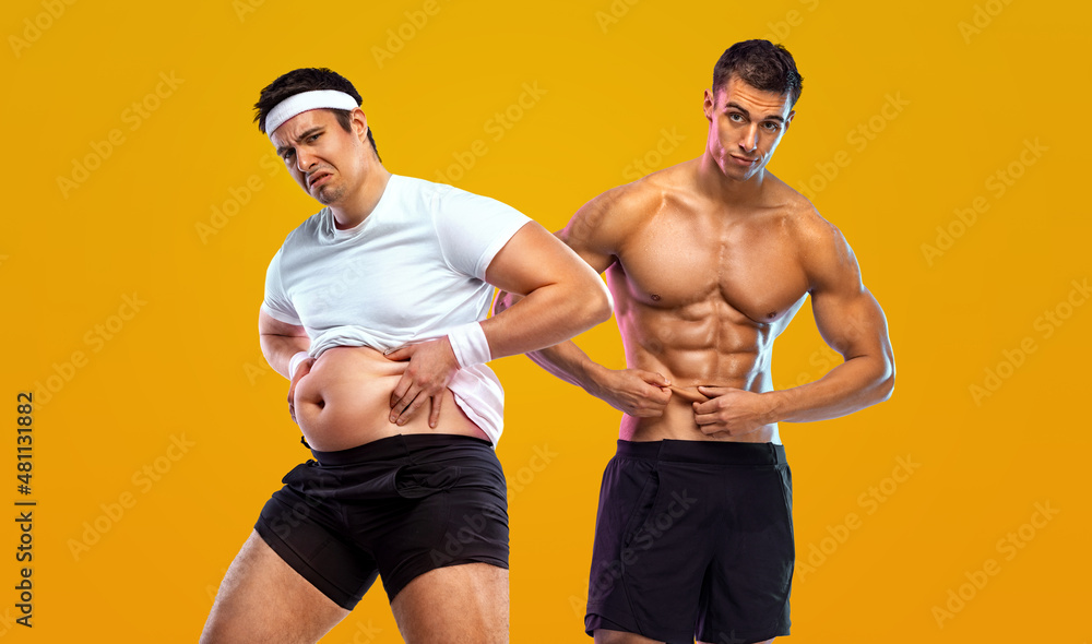 Awesome Before and After Weight Loss fitness Transformation. The man ...