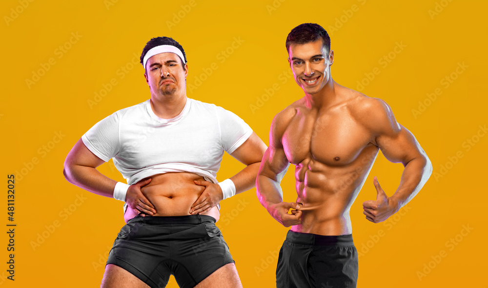 Awesome Before and After Weight Loss fitness Transformation. The man ...