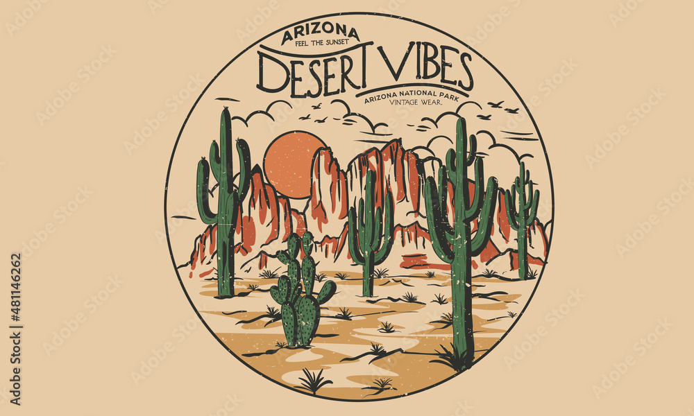 Desert Clip Art Vintage