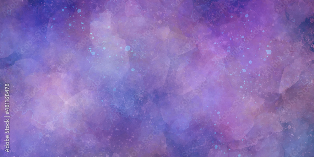 Purple Stars In Space