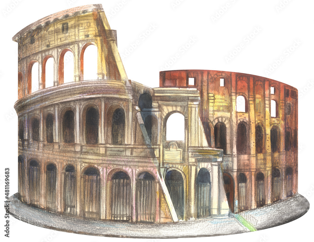 Coliseum Stock Illustration | Adobe Stock