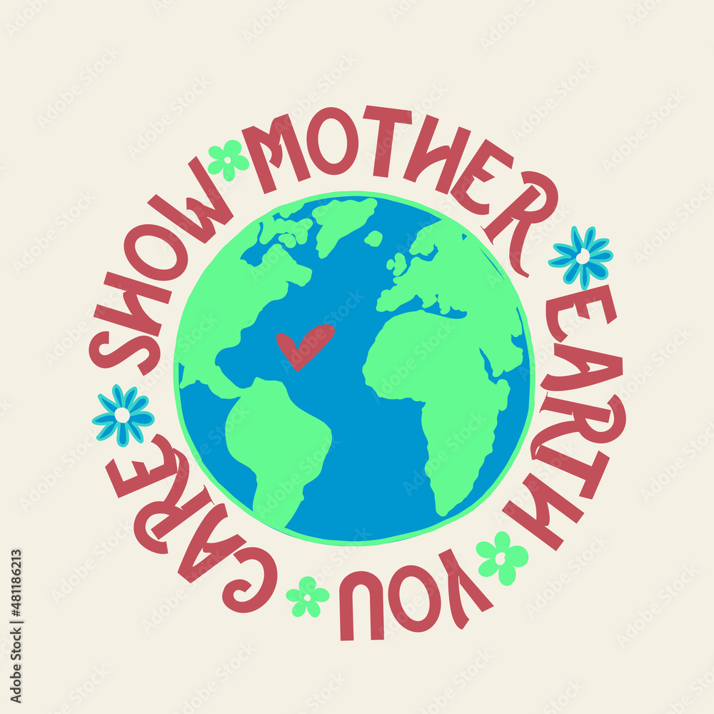 SAVE EARTH SAVE THE PLANET GRAPHIC PRINT VECTOR SKETCH Stock Vector ...