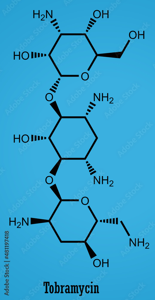 Tobramycin is an aminoglycoside antibiotic derived from Streptomyces ...
