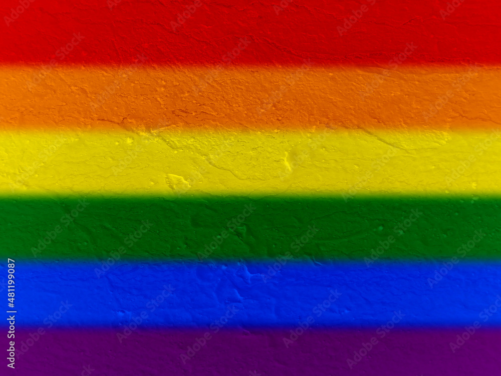 Colorful spray on the cement surface of the wall. Graffiti in the ...