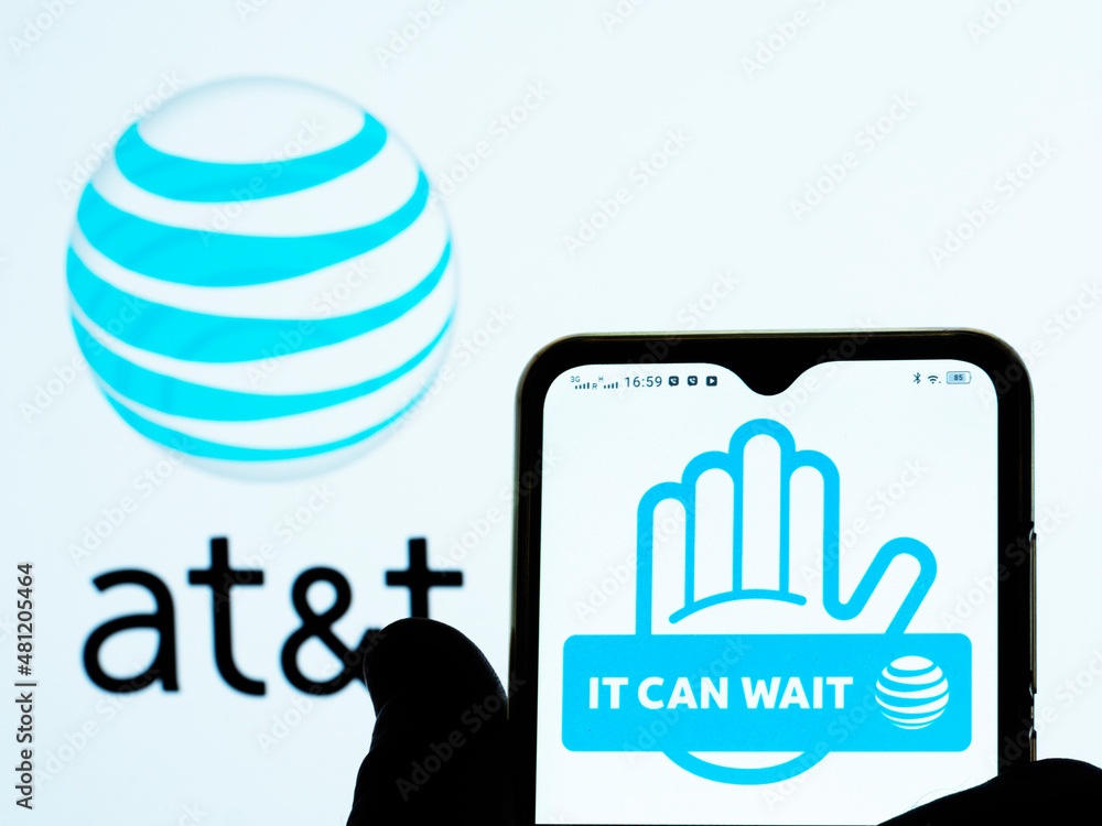 In this photo illustration, the It can wait logo is seen displayed on a ...