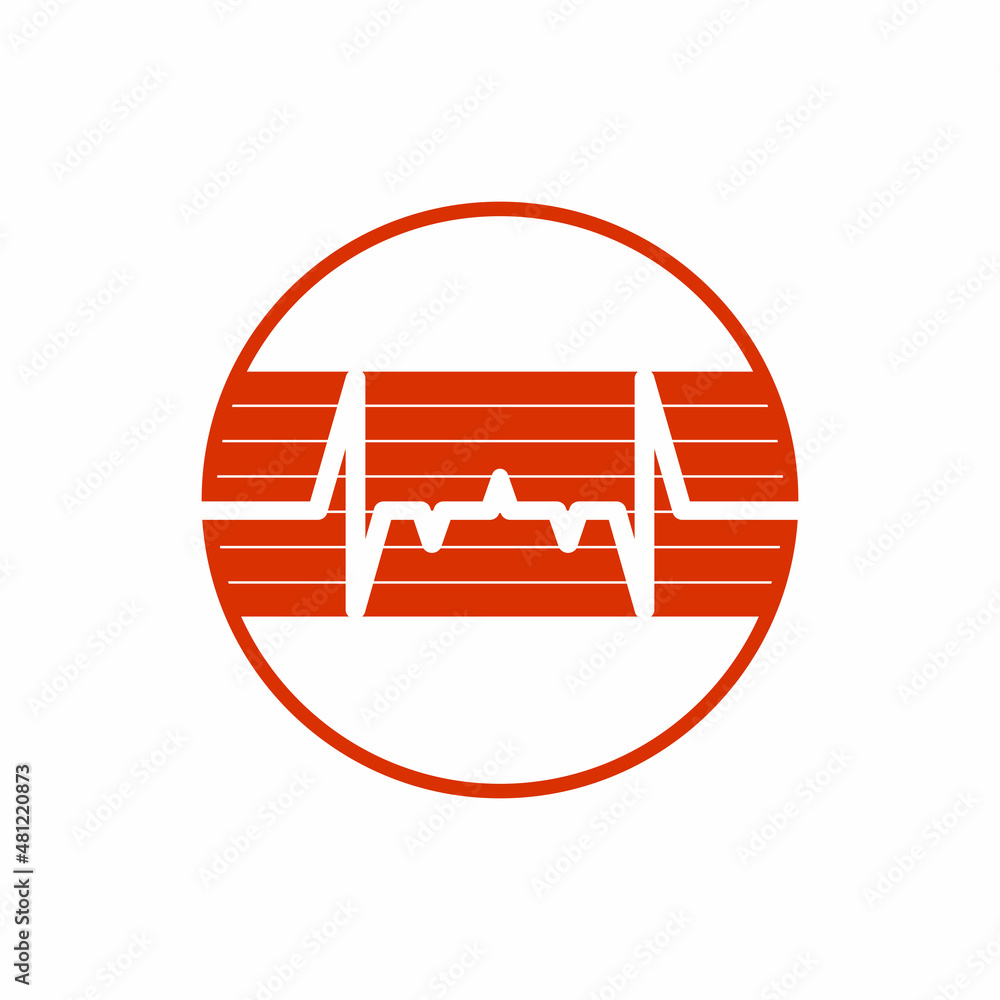 Medical Pulse Logo Design Template. Pulse Wave logo design concept ...