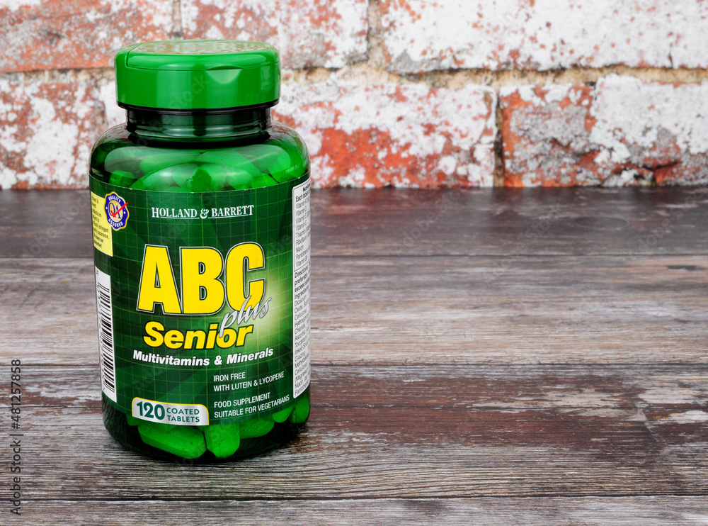Holland and Barrett ABC senior plus multivitamins and minerals in a 120 ...