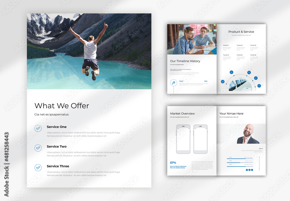 Minimal Brochure Stock Template | Adobe Stock