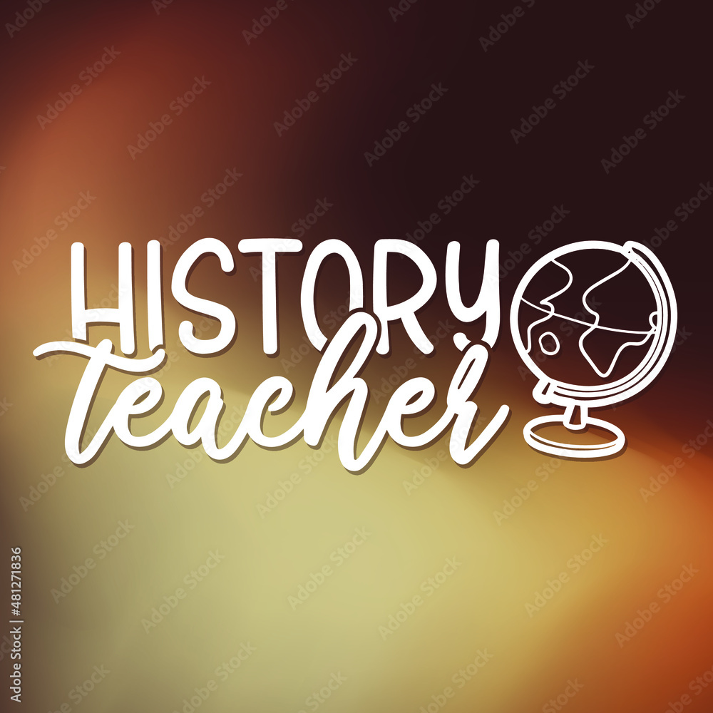 History Teacher Illustration Clip Art Design Shape. School Silhouette ...