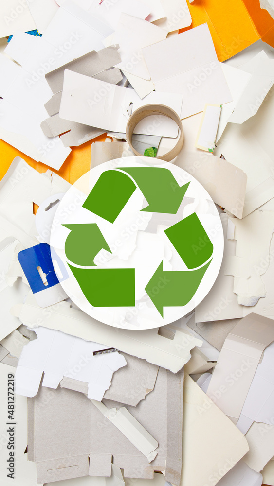 Paper stuff for recycle. Vertical trmplate stories. Separate collection ...