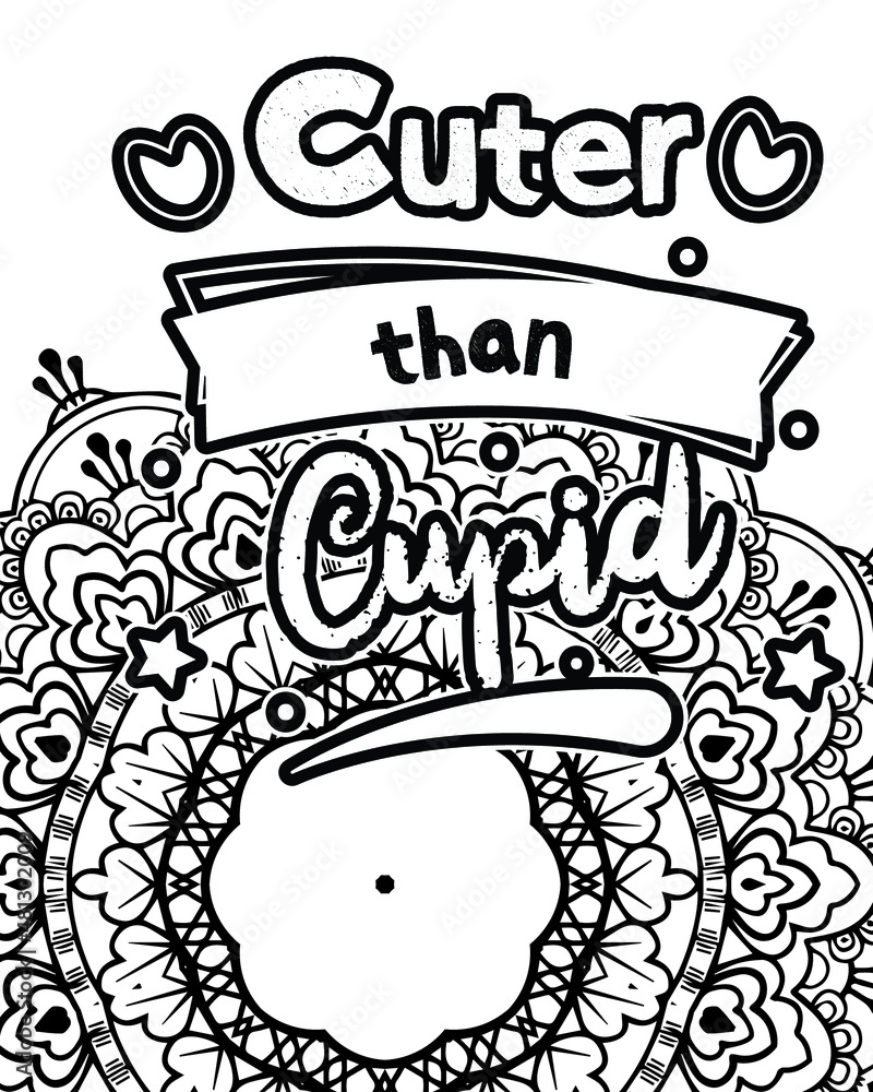 Motivational quotes lettering coloring page, inspirational quotes ...