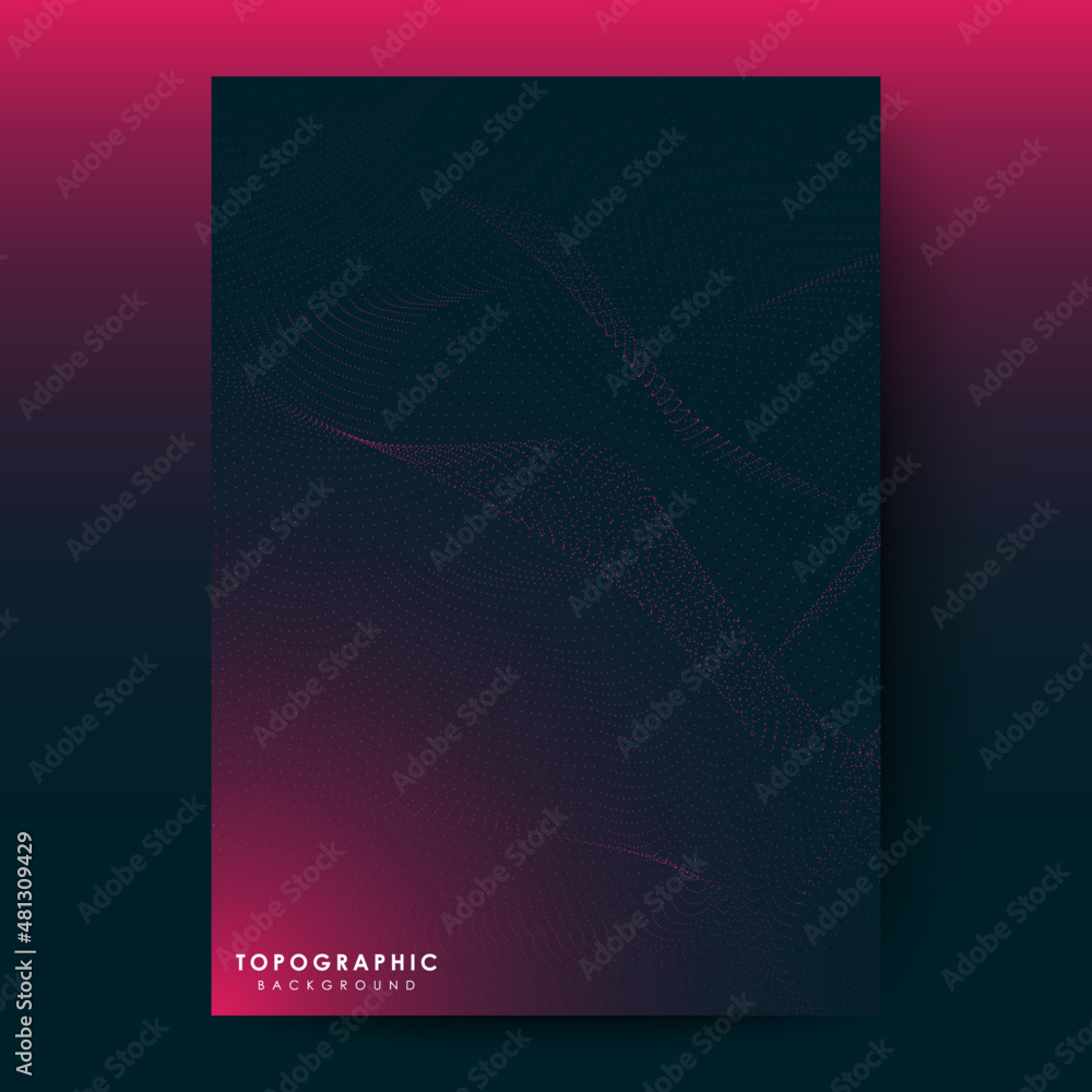 digital topography cover page background Stock Vector | Adobe Stock