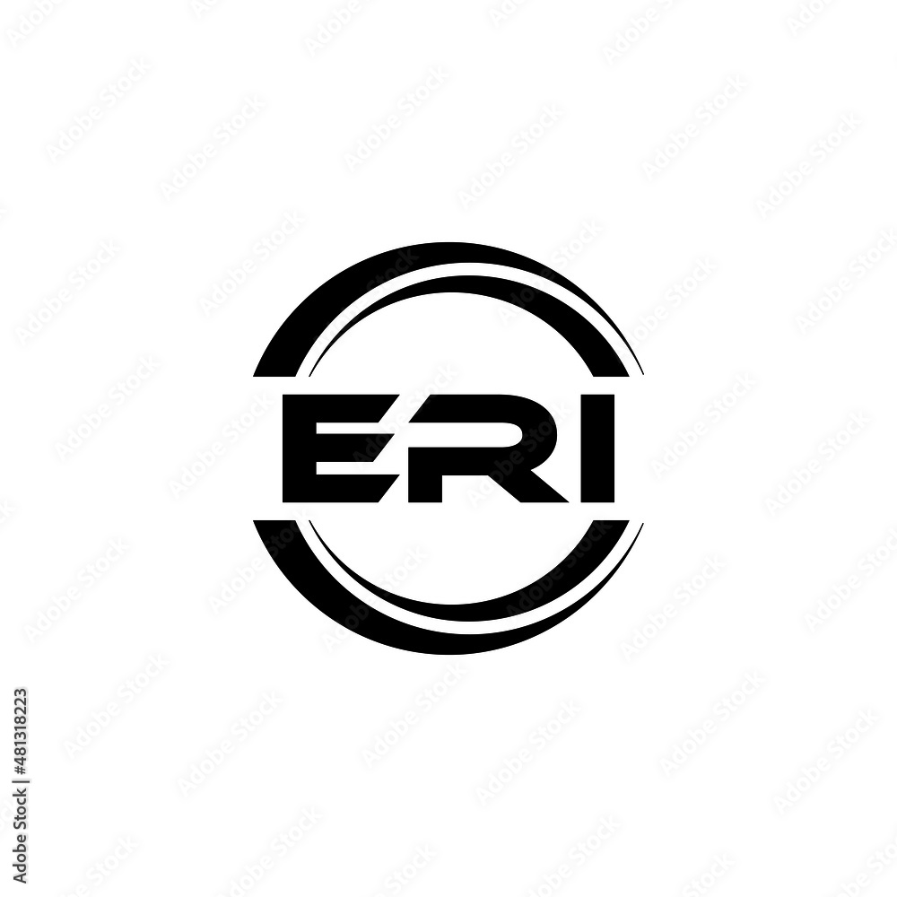 ERI letter logo design with white background in illustrator, vector ...