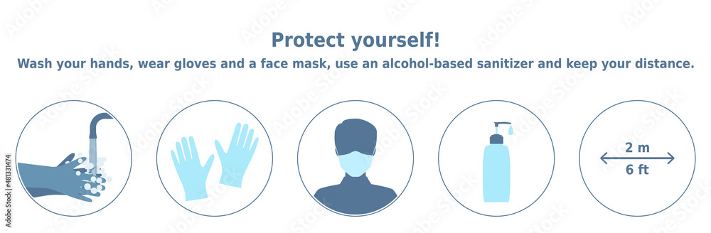 Protect yourself! Wash your hands, wear gloves and a face mask, use an ...