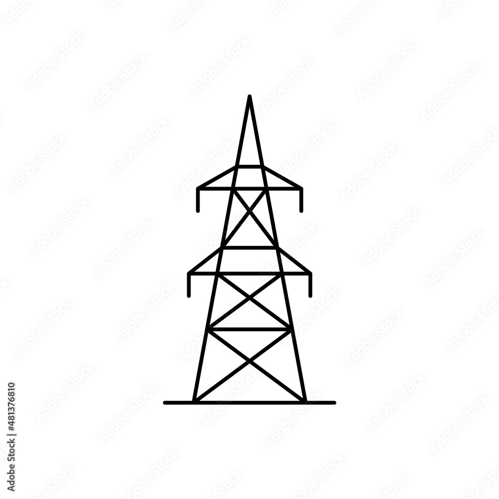 Power Line Tower Clip Art