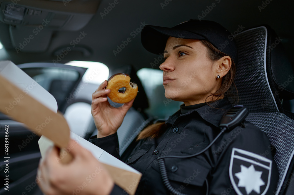 Police Eating