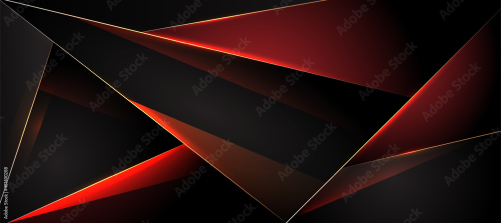 abstract red light hexagon, polygon elegant background Stock Vector ...