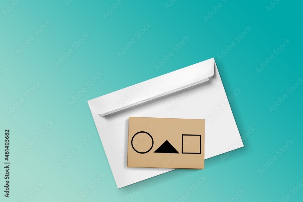 Squid Game invitation card in an envelope on a desk Stock Photo | Adobe ...