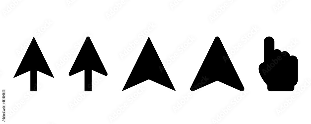 Computer Mouse Pointer Black