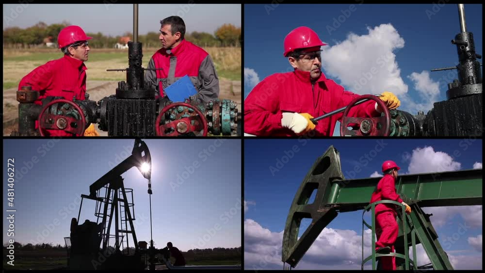 Extraction Of Crude Petroleum And Natural Gas Animated Multi Screen ...