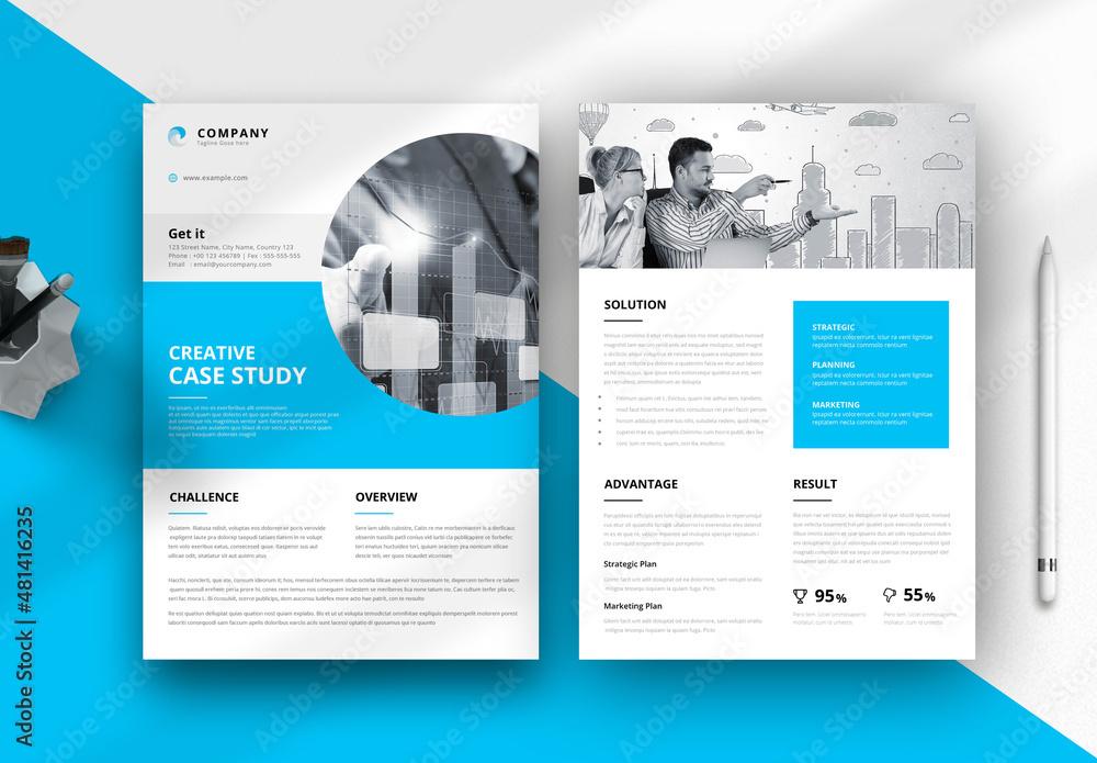Corporate Case Study Stock Template | Adobe Stock