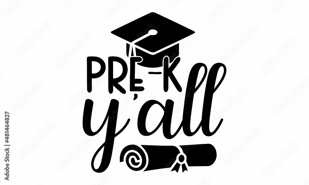 pre-k y'all - Summer t-shirts design, Hand drew lettering phrase ...
