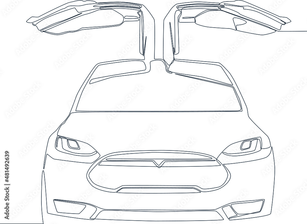 Simple continuous line, base on black and white background drawing of ...