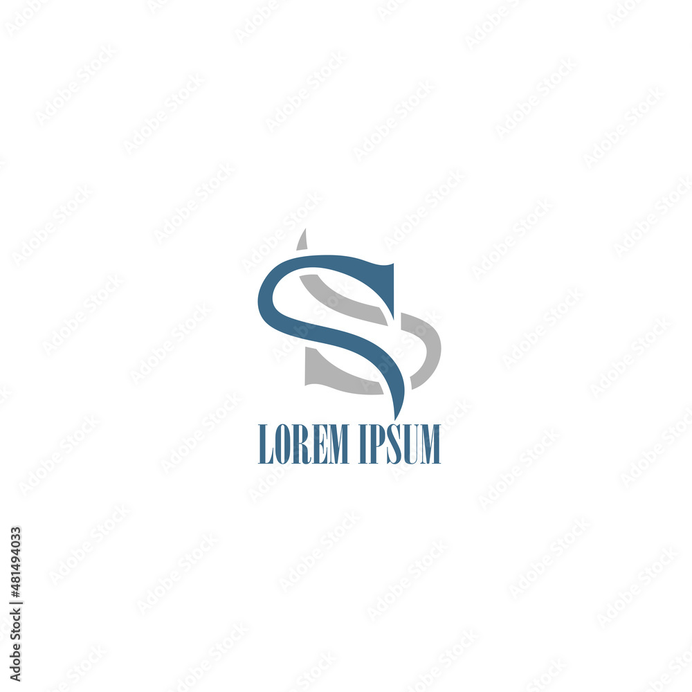Simple Elegant Letter S Logo Design Stock Vector | Adobe Stock