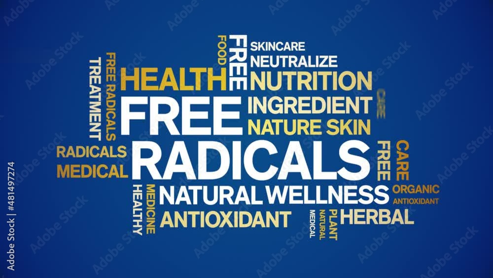 Free Radicals animated tag word cloud;text design animation kinetic ...