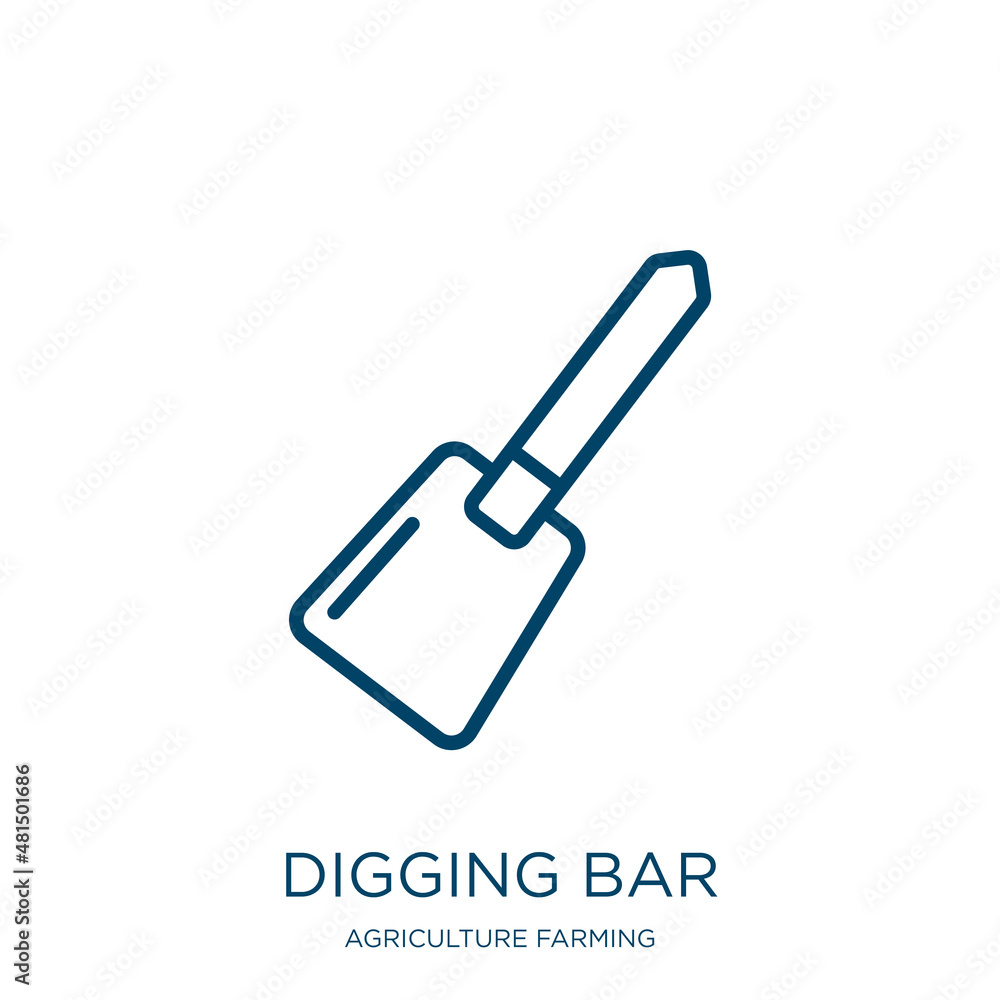 digging bar icon from agriculture farming and gardening collection ...