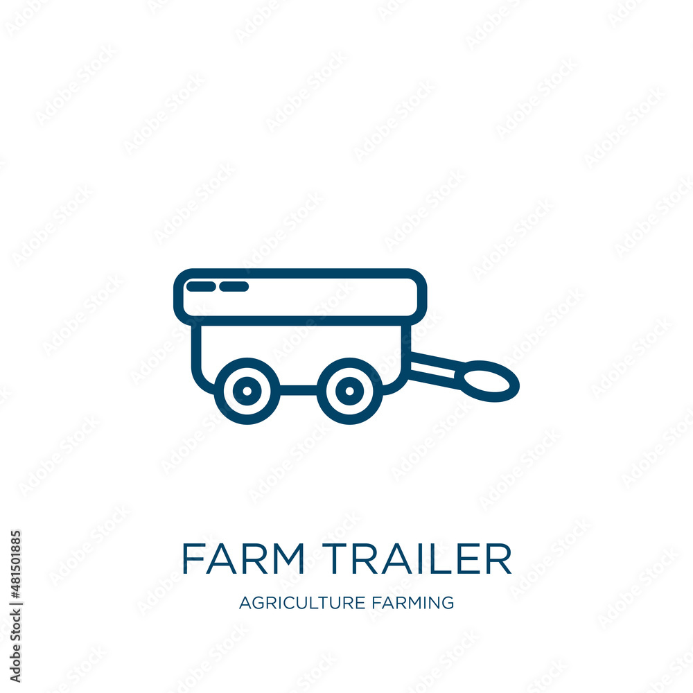 farm trailer icon from agriculture farming and gardening collection ...