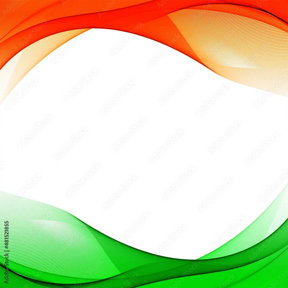 Beautiful tricolor indian flag wave theme background Stock Vector ...